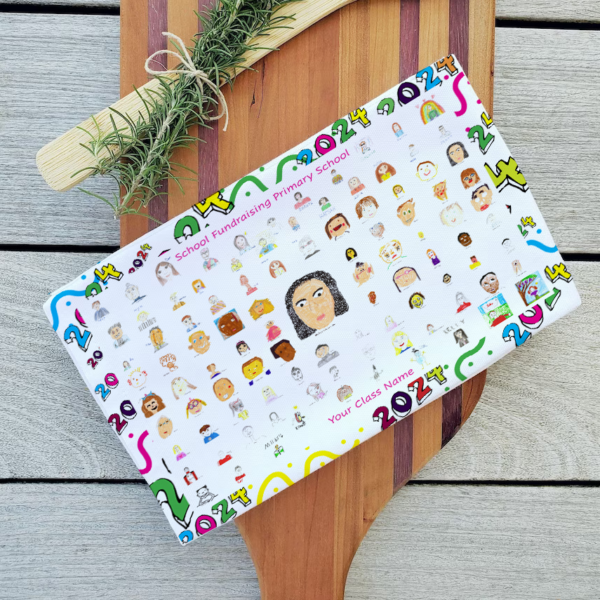 School Tea Towels | Full Colour 100% Cotton | PTA Fundraising